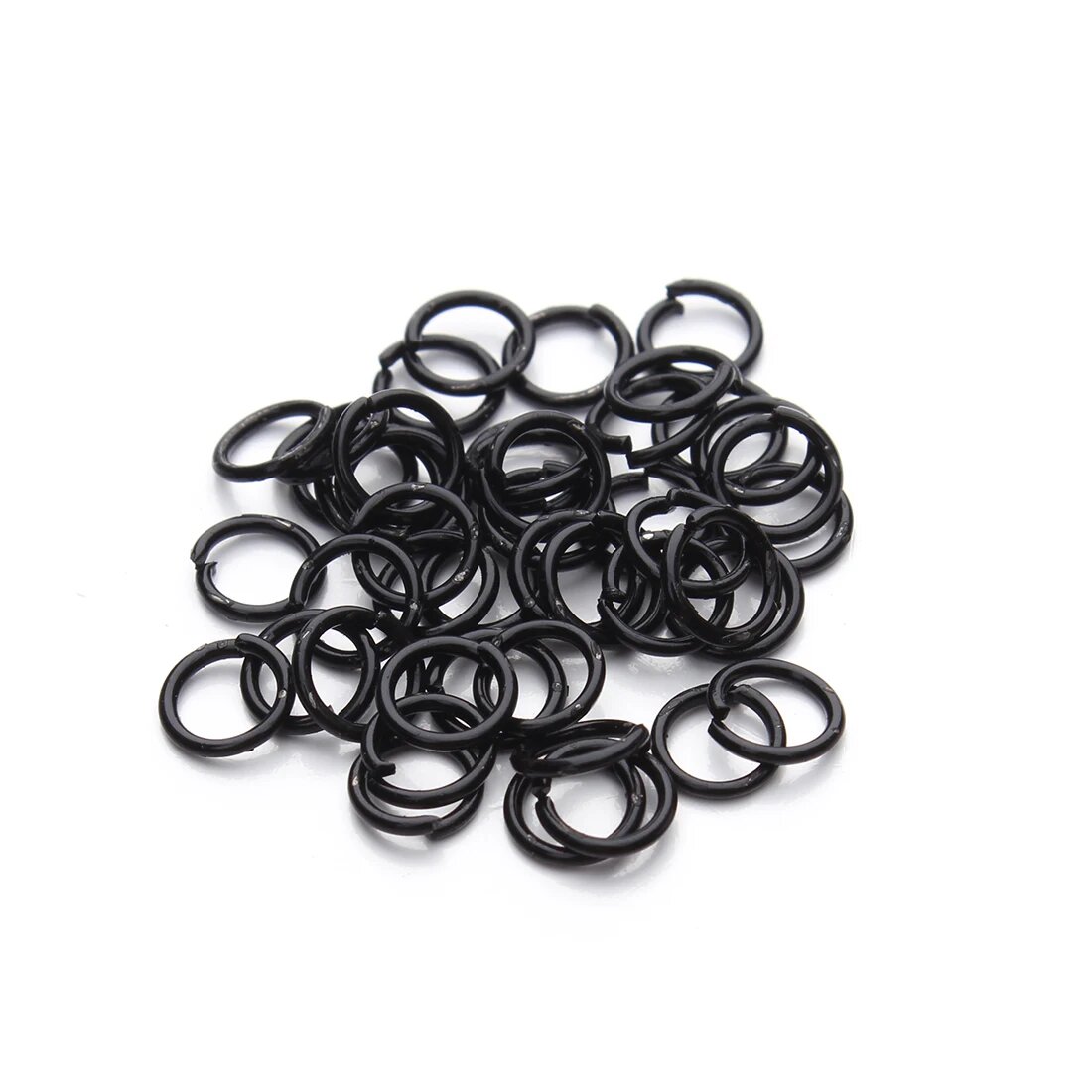 Кольца для прыжков Tiparts золотые 3-20 мм Черный, 5mm 200Pcs, Black