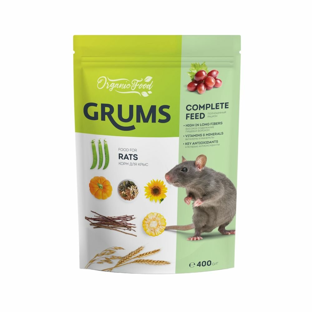 GRUMS Корм для крыс, 400 гр.