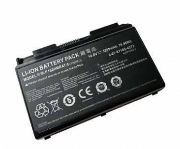 Аккумулятор для Clevo P150HMBAT-8 (X710S), P170, 5200mAh, 14.8V