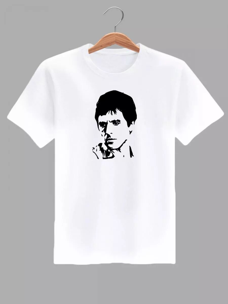 Футболка sacrface лицо со шрамом