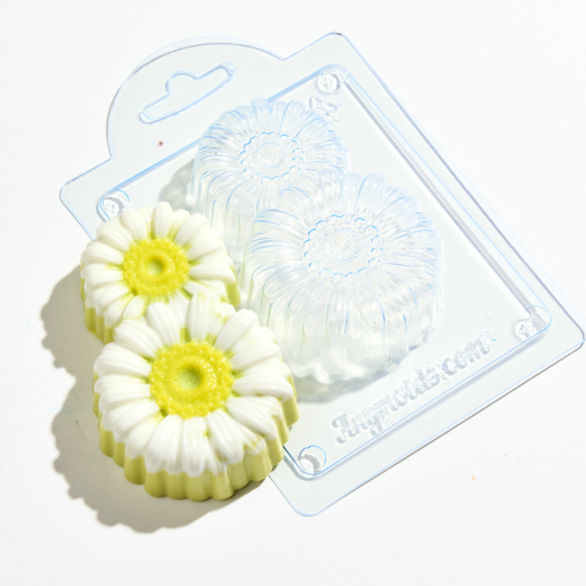 Восьмерка Ромашка форма пластиковая для мыла и шоколада