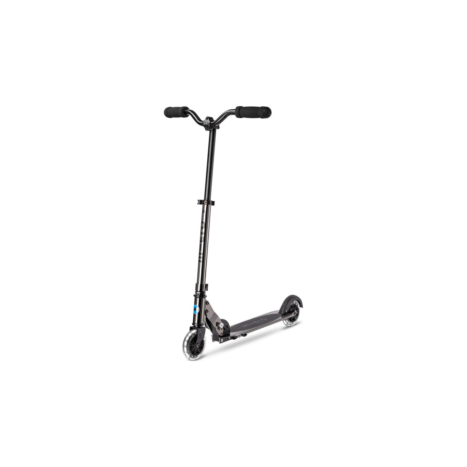 Самокат Micro Sprite Led Неохром Черный 2026 Черный, для детей , Серый