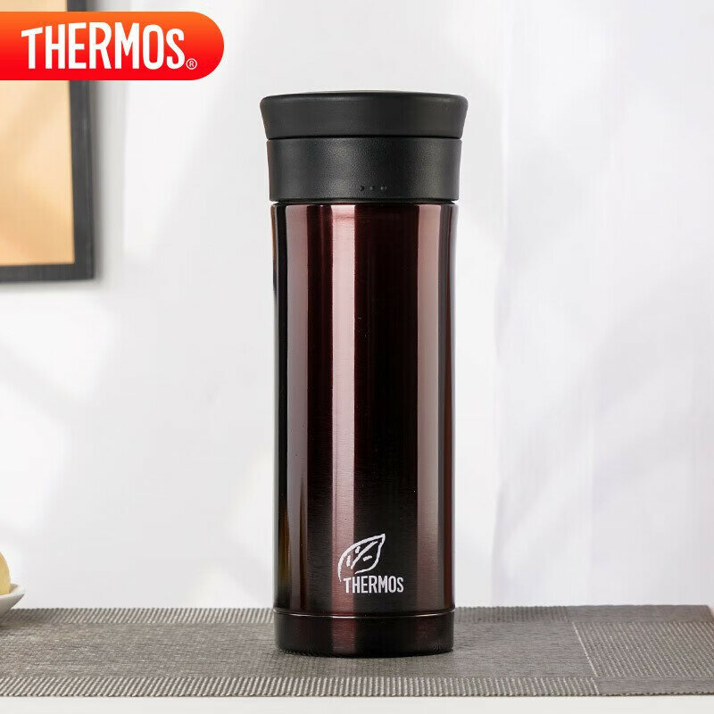 THERMOS Insulated Mug, 470ml, High Vacuum Stainless Steel, for Office And Home Use, with Tea Strainer, Water Bottle, CMK-501 CBW