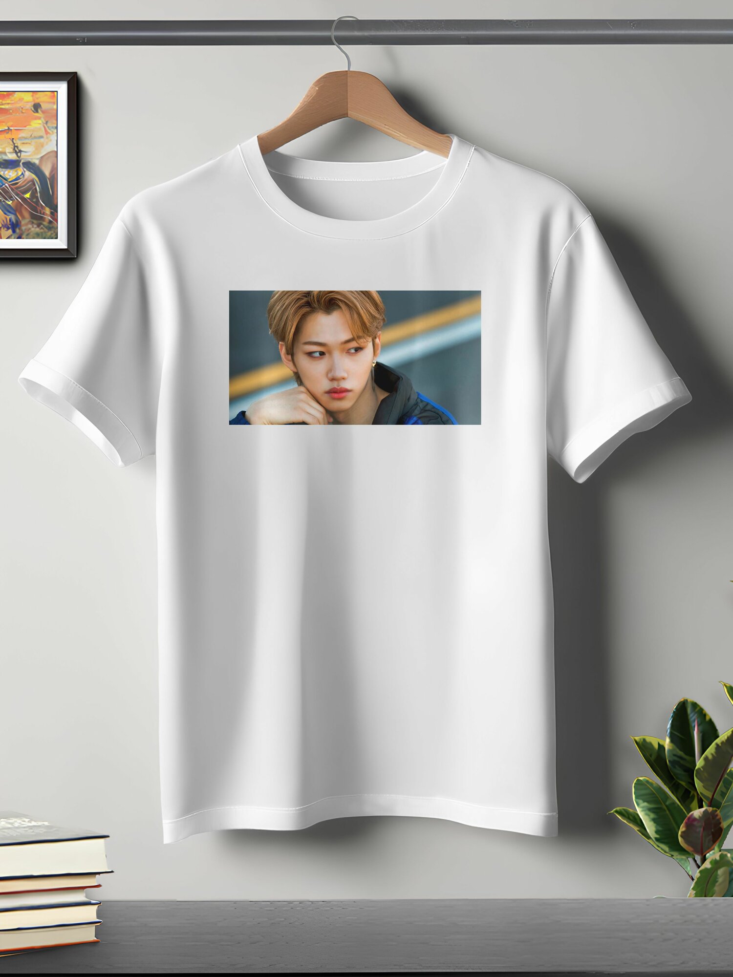 Футболка  Детская ONEQ 122 (7-8) размер с принтом Stray Kids, белая