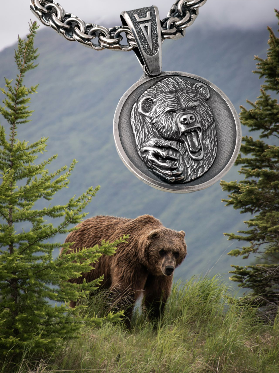 Славянский оберег, подвеска, серебро, 925 проба, чернение, оксидирование