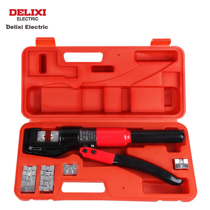 Delixi Electric Manual Hydraulic Crimping Pliers, Labor-Saving Terminal Pliers, Copper And Aluminum Lug Crimping Tool, 4-70 Square Mm