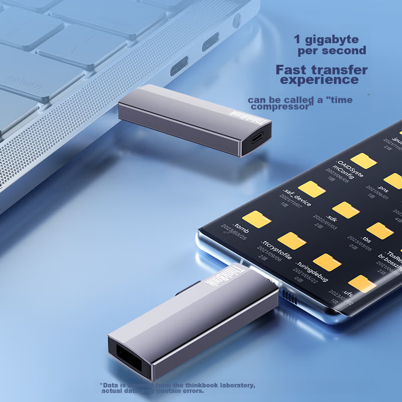 ThinkPad Lenovo Thinkbook mobile solid state drive (PSSD) wireless 256GB type-c dual interface dual-use mobile phone computer USB solid state USB BU210