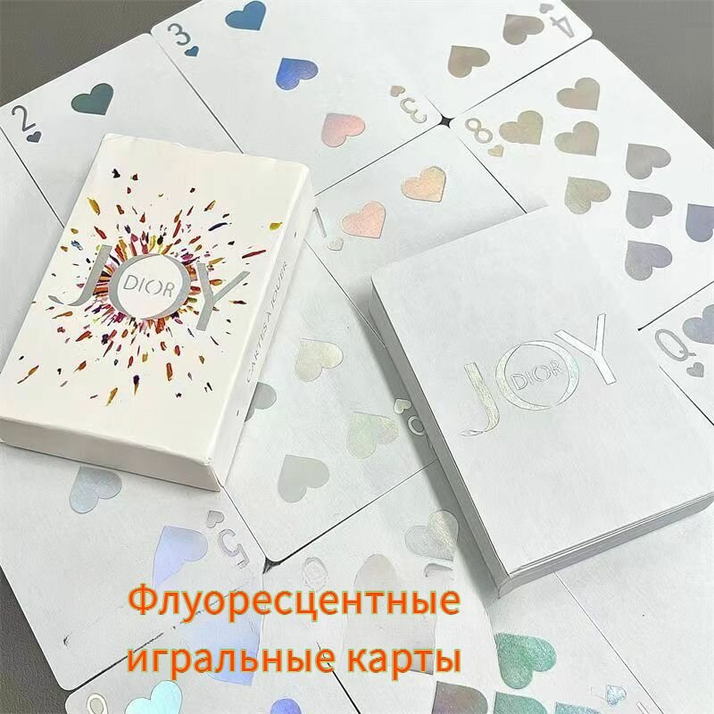 Флуоресцентные Карты игральные для покера, пластиковые, 54 шт, настольные игры, плотные, в поездке, с друзьями, в компании