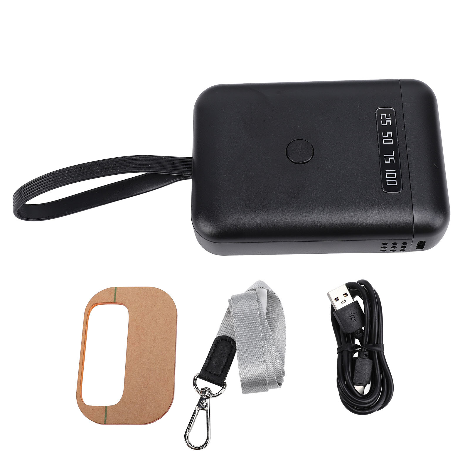 405 нм светодиодная УФ-лампа для наращивания волос, ручная УФ-лампа для отверждения клея, аккумулятор 5000 мАч, перезаряжаемый инструмент для наращивания волос для домашнего салона, черный цвет