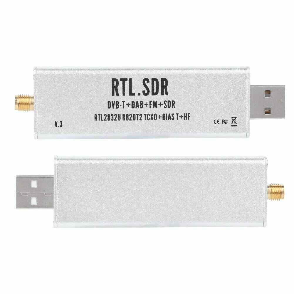 RTL-SDR приемник 0.1 МГц 1.7 ГГц для Windows/Android