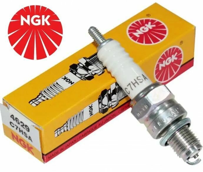 Свеча зажигания NGK 4629 C7HSA мотоциклы, мопеды, питбайк, альфа, kayo, stels