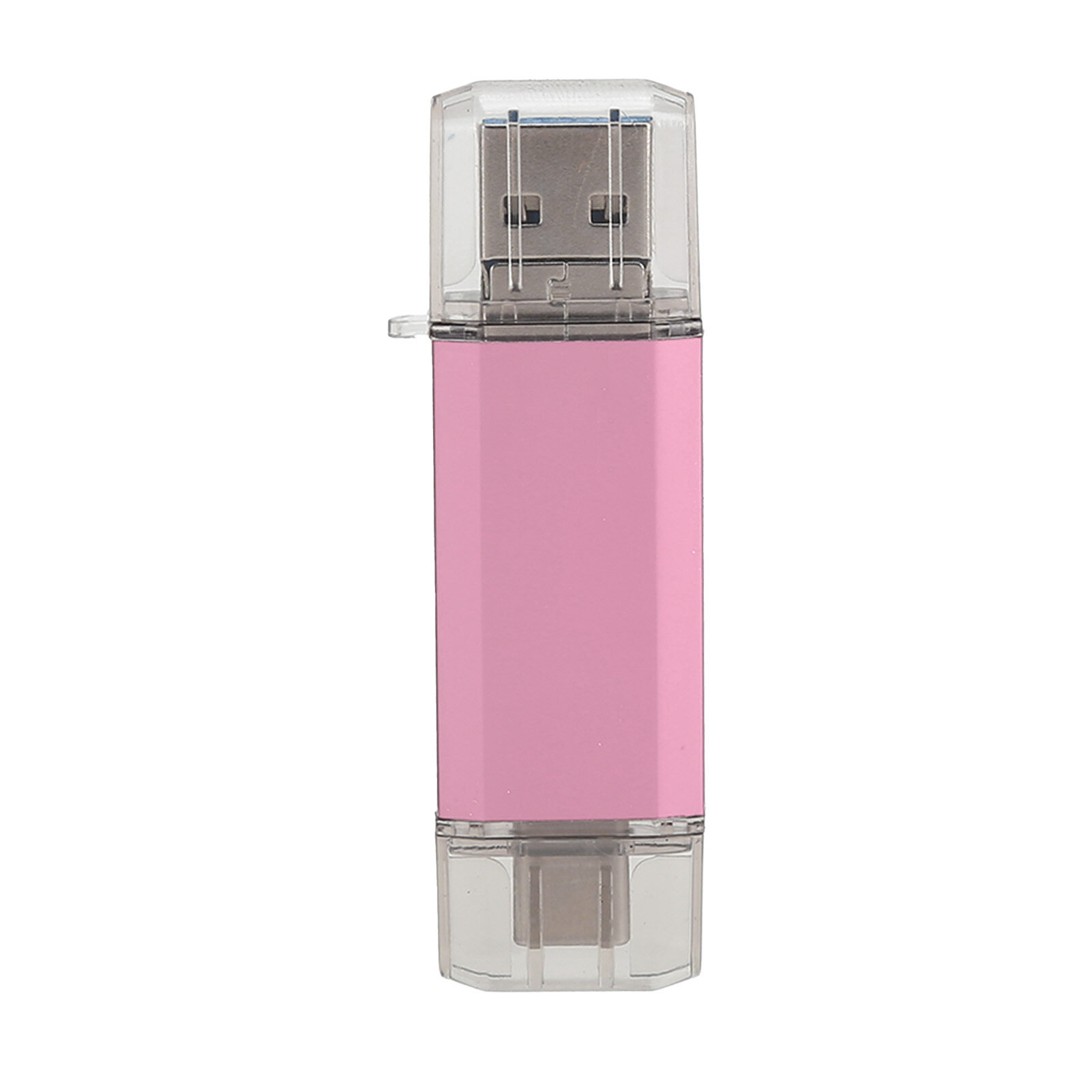 Флешка usb 3 . 0 64 гб из алюминиевого сплава розовое золото 3 в 1 для телефонов и компьютеров