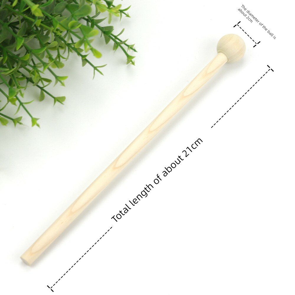 Деревянные круглые барабанные палочки для детей и взрослых, инструмент перкуссии, один комплект