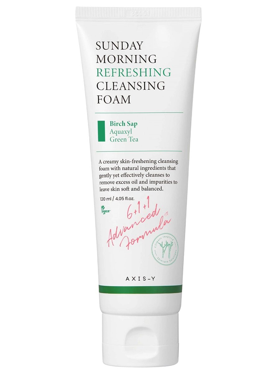 AXIS-Y увлажняющая пенка для умывания Sunday Morning Refreshing Cleansing Foam, 120 мл