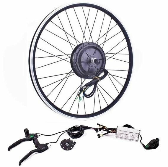 Мотор-колесо редукторное 500Вт, заднее 27,5", KT LCD 5 36В/48В, набор (КТ-DDK)