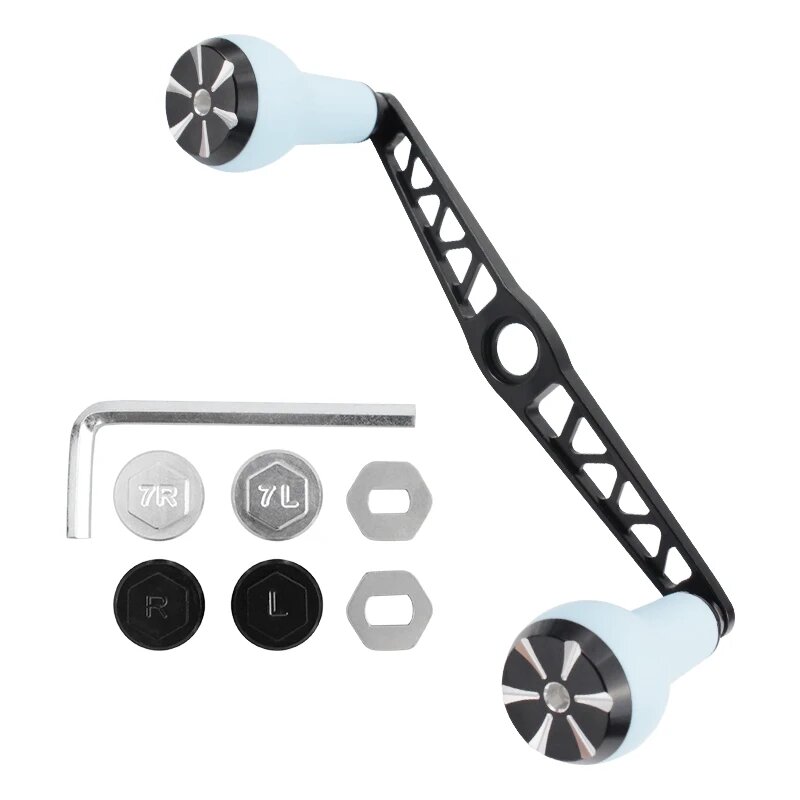 Рыболовная катушка из алюминиевого сплава Ekfan серии 140 мм ручка из материала ТПЭ для заброса приманки Ши и дай аксессуары для рыболовных снастей