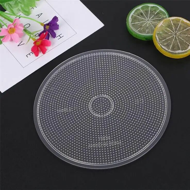 Основа для термомозаики 2.6 мм, круглая прозрачная 1 шт, для творчества и развивающих игр, подходит детям 5+ лет