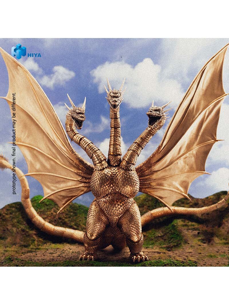 Годзилла / Фигурка Кидоры, King Ghidorah 1991 , подвижные фигурки , 47 *33 см, HIYA , Exquisite Basic