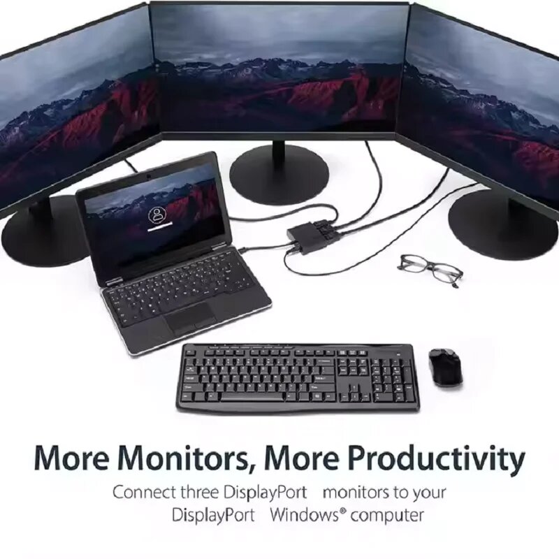 Разветвитель DisplayPort DP 1X3 — фото 1