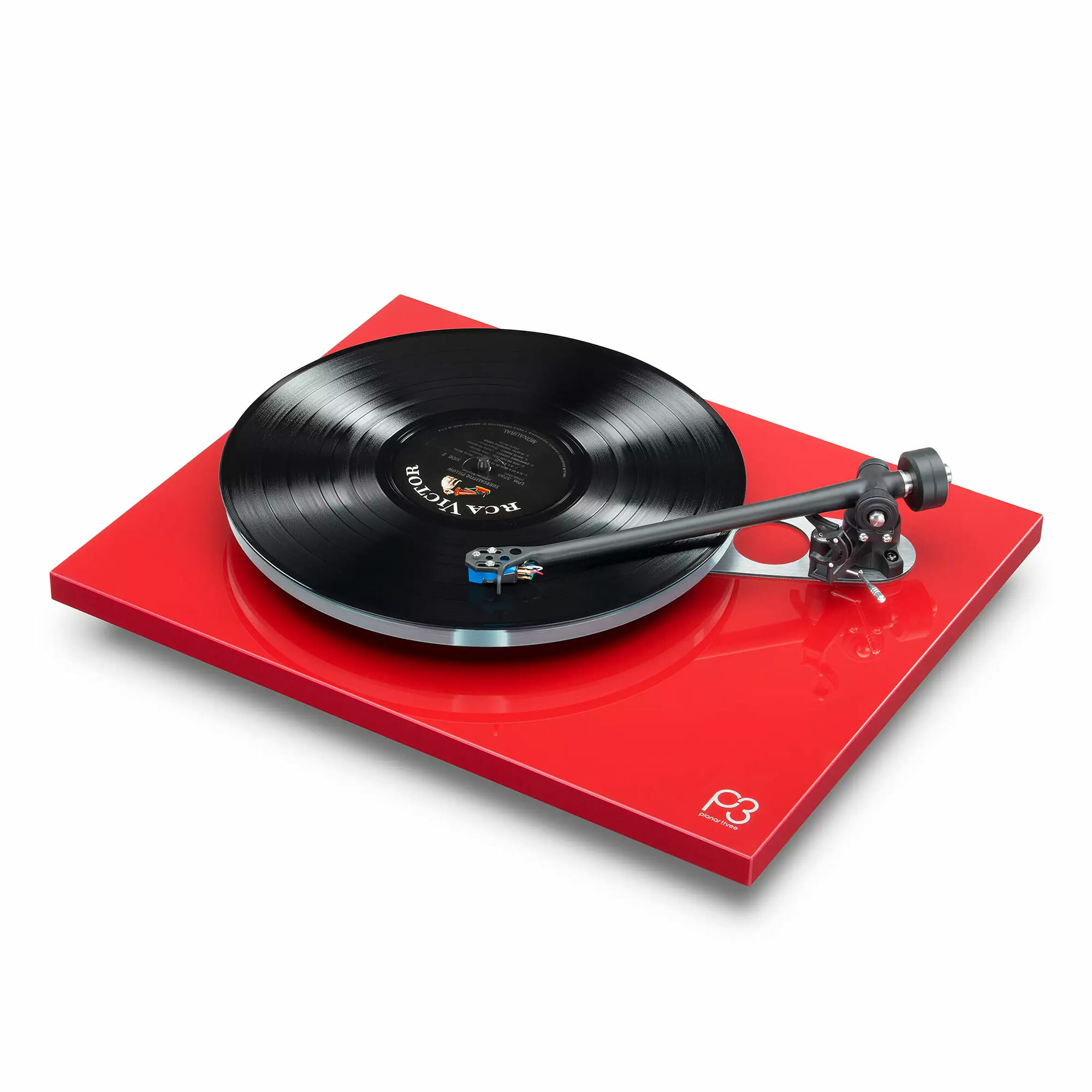 Проигрыватель виниловых пластинок Rega PLANAR 3 (Nd5), с тонармом, red