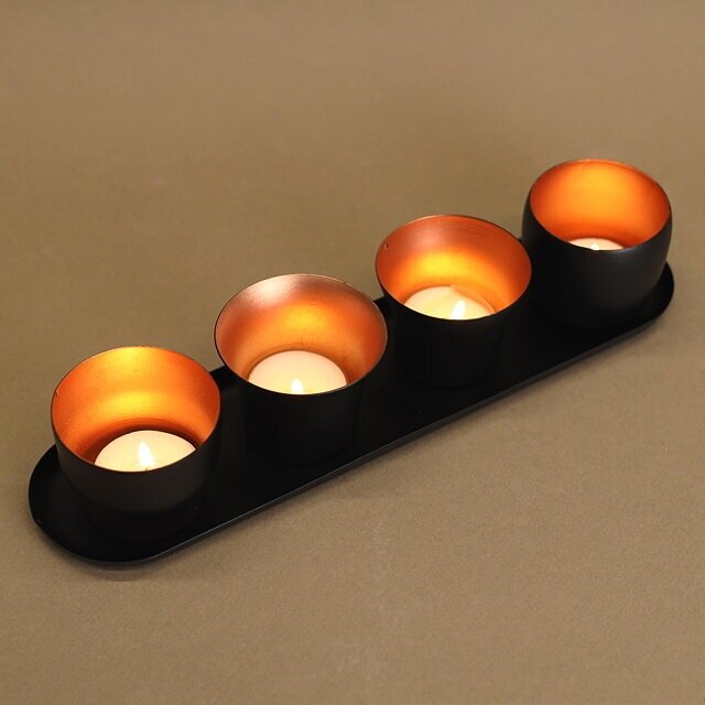 Набор металлических подсвечников Маргрит, 4 шт, Koopman, A04426650