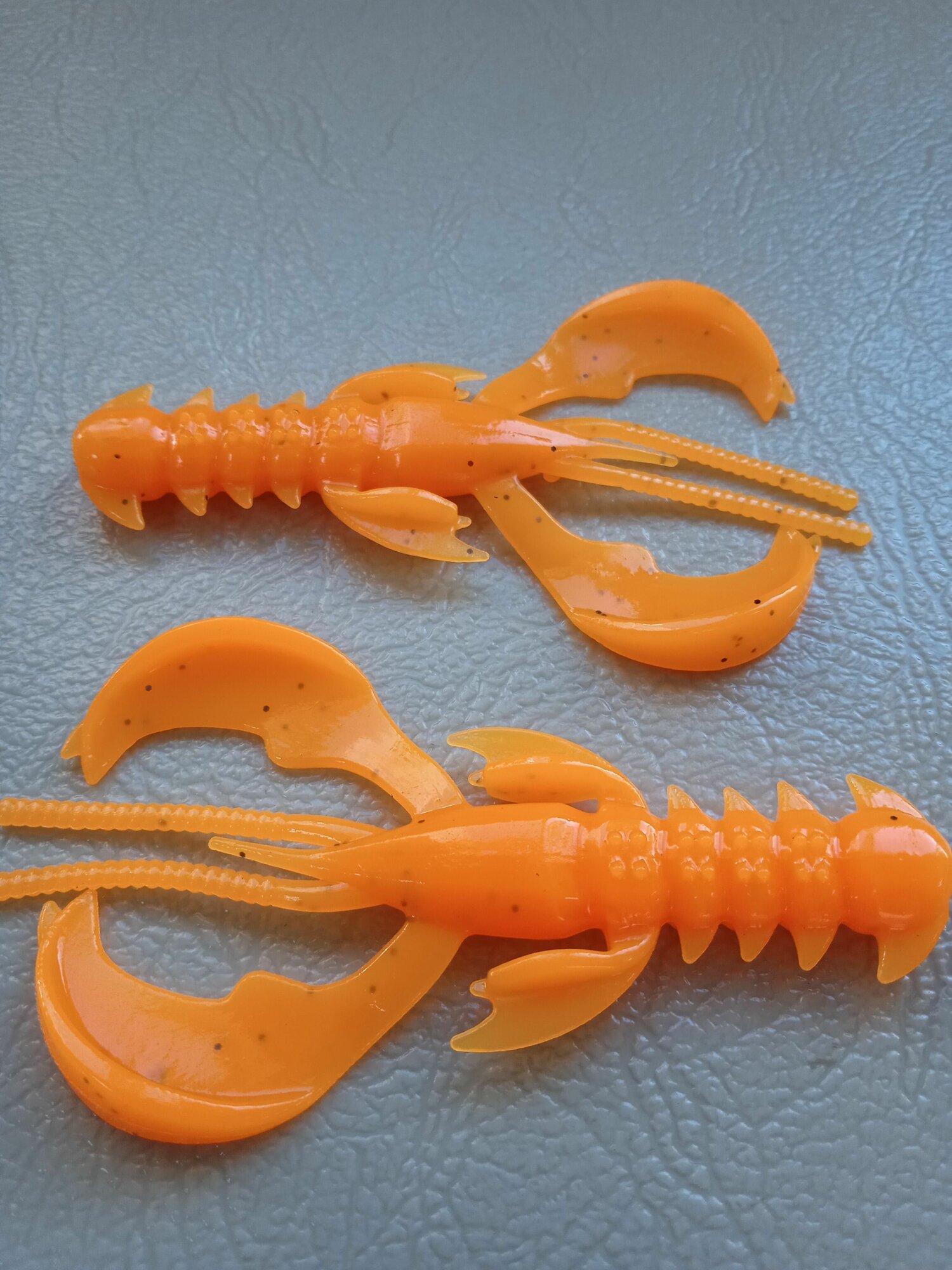 Силиконовая приманка мягкая Рак (Yabby) 80 мм, Оранжевый (Firefox) 5 шт. уп.