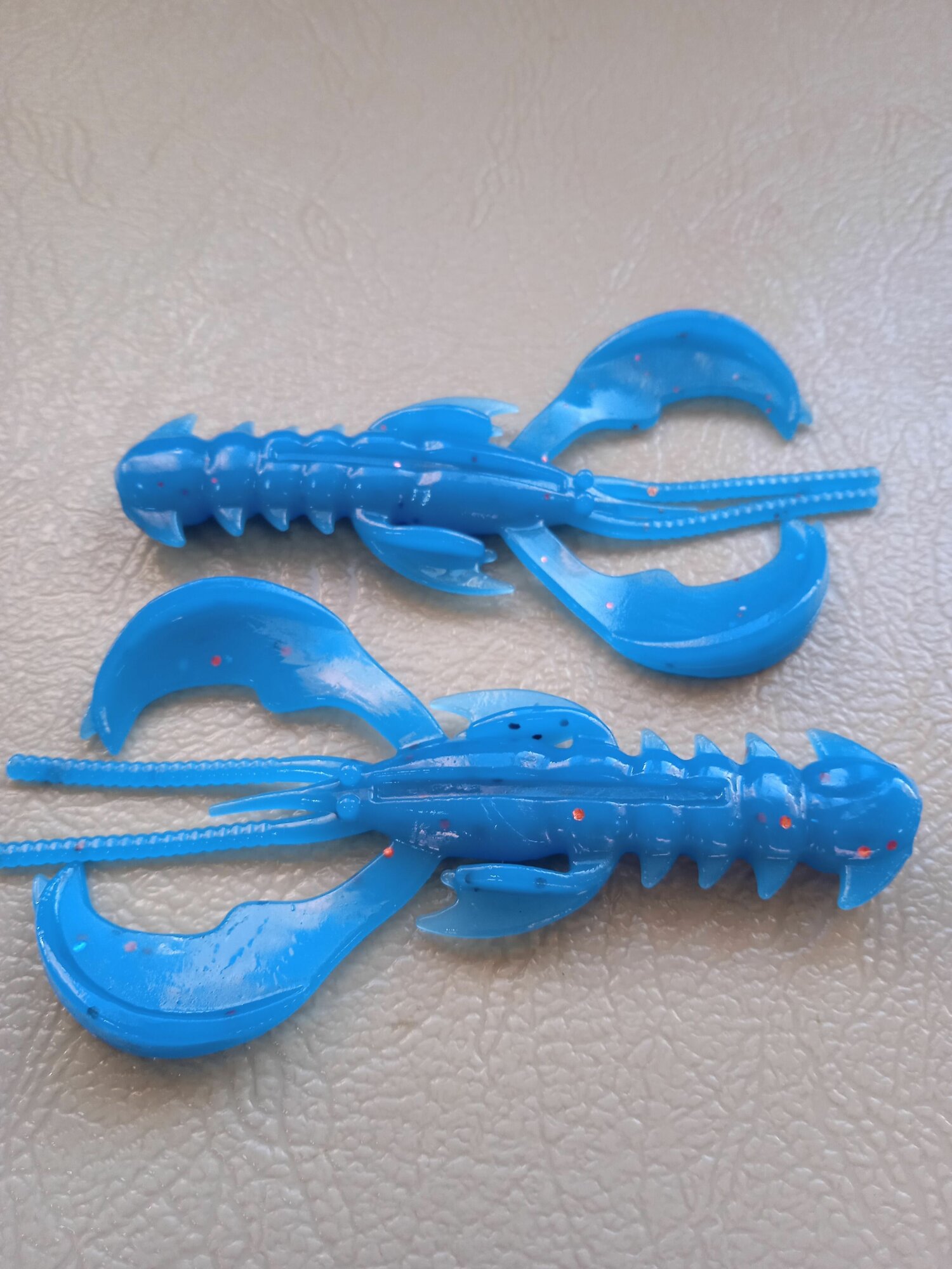 Силиконовая приманка Рак (Yabby) 80 мм, Голубой (Blue) 5 шт. уп.