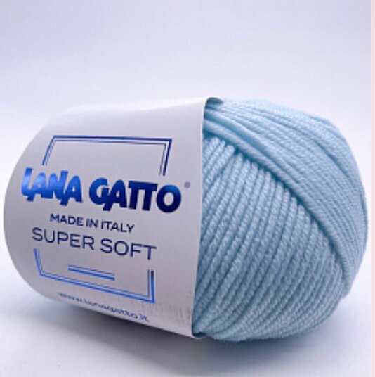Пряжа Lana Gatto Super Soft, 100 % мериносовая шерсть, 50 г, 125 м, 14545