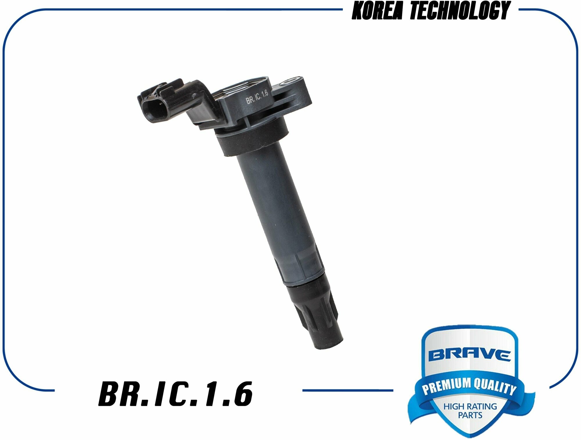 Катушка зажигания 9023781 BR. IC.1.6 Chevrolet Aveo, Spark 3-х контакт, Brave, BRIC16