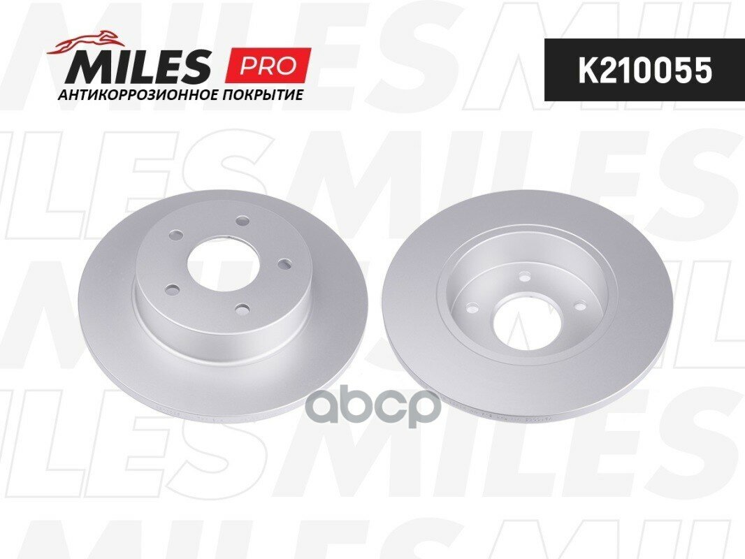 Диск Тормозной Nissan Primera (P12) 1.6-2.2D 02- Задний С Покрытием Pro Miles арт. K210055