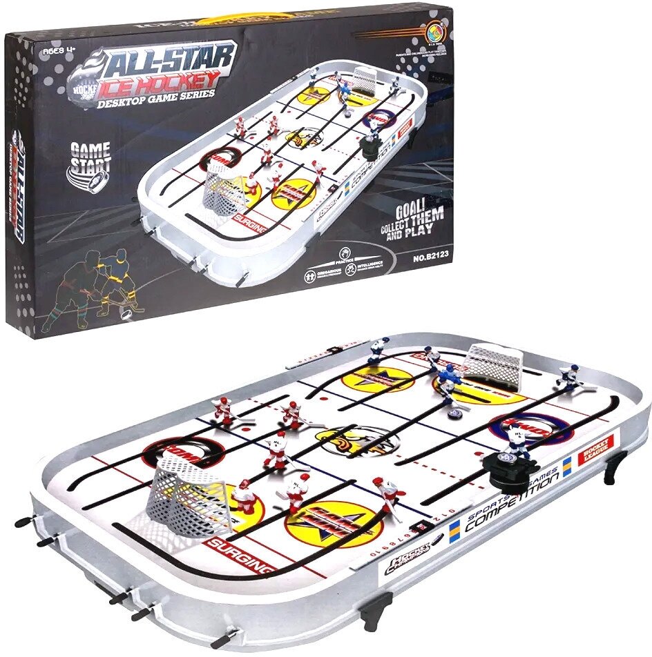 Настольная игра Хоккей All Star Ice Hockey B2123, объемные игроки, 52х28х10 см