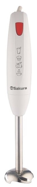 Блендер погружной SAKURA SA-6224WR белый/красный
