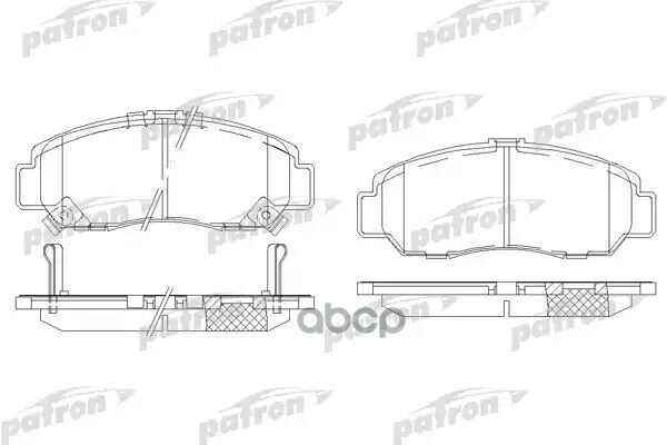 Колодки тормозные дисковые передн HONDA: CIVIC VI 05-05, CIVIC VII 05-, FR-V 05-, ODYSSEY 03-, STEPWAGON 05-, STREAM 05-, STR.