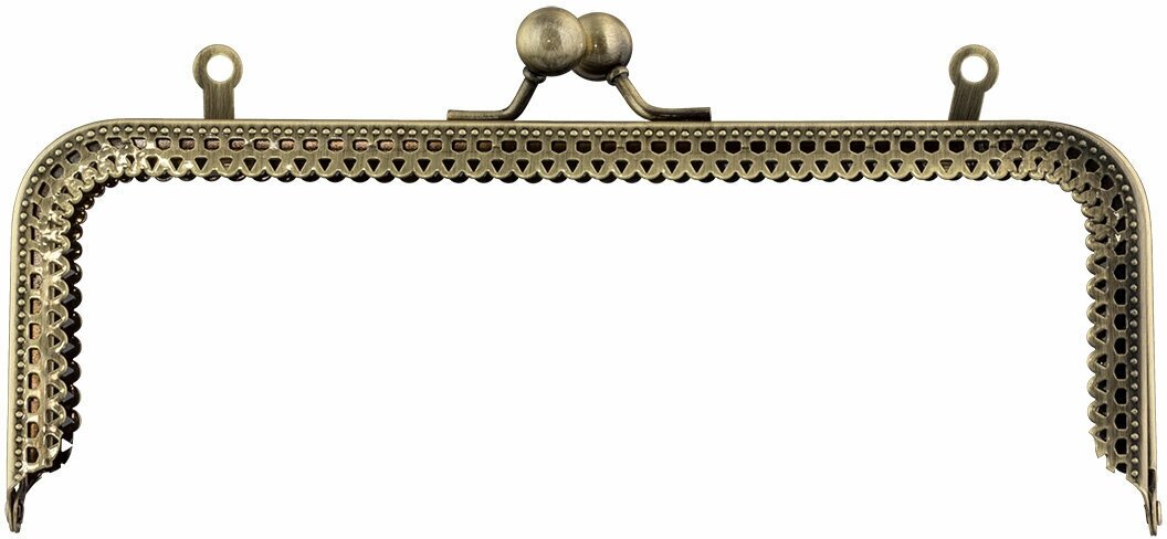 Gamma FER-03 Застежка для сумки "фермуар" 21 x 7.5 см 5х1 шт. №02 под состаренную бронзу