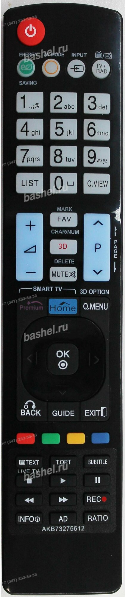 LG AKB73275612, Пульт ДУ