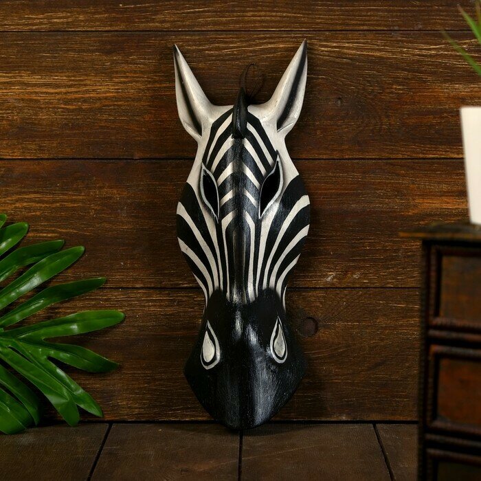 Маска дерево 'Зебра' 30х11х4,5 см