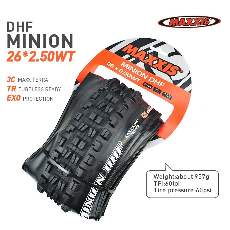 MAXXIS велошина MINION DHF/DHR/HIGH ROLLER/Crossmark DHF 26x2.5 3C
