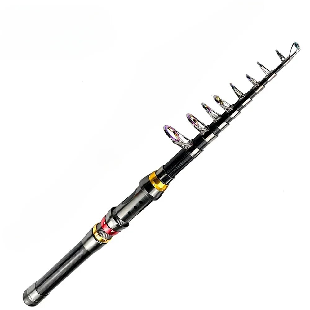 GHOTDA Телескопическая карбоновая удочка 1,8-3,6 м 1.8M