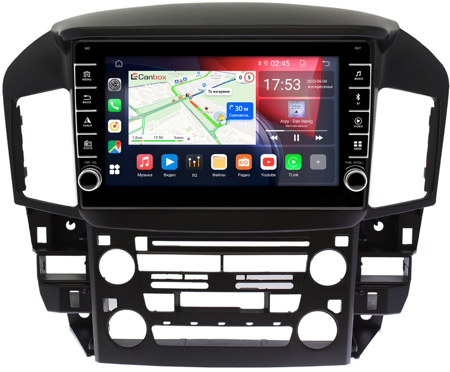 Штатная магнитола Canbox BGT9-9218 Toyota Harrier (XU10) 1997-2003 (авто с CD и кассетой) Android 10 (IPS, DSP, CarPlay)
