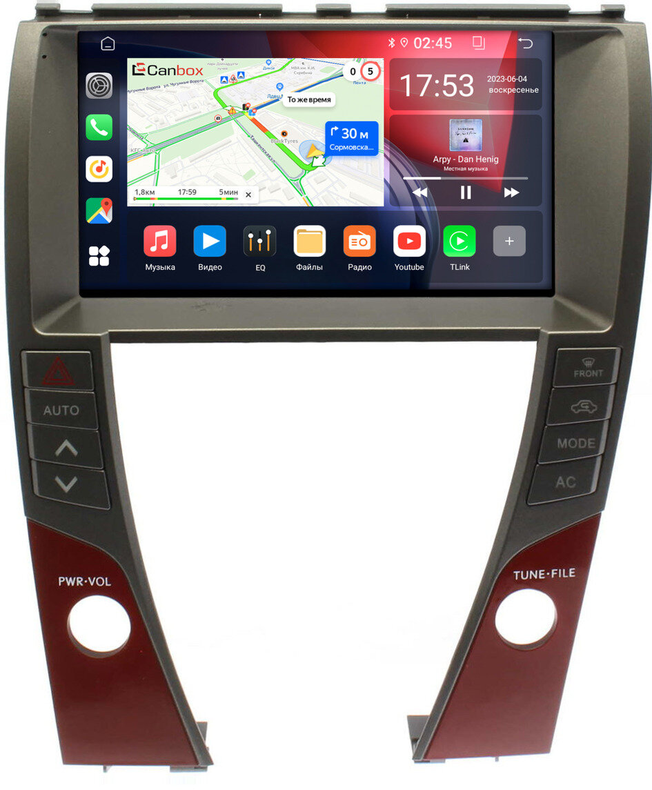 Штатная магнитола Lexus ES 5 2006-2012 (Тип A, авто без монитора) Canbox RS9-4087 1.5/32 Android 10 (IPS, DSP, CarPlay)