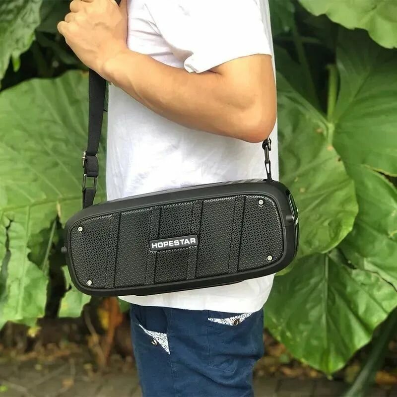 Портативная беспроводная Bluetooth колонка HOPESTAR A20 Pro/портативная акустика /блютуз колонка(черная)