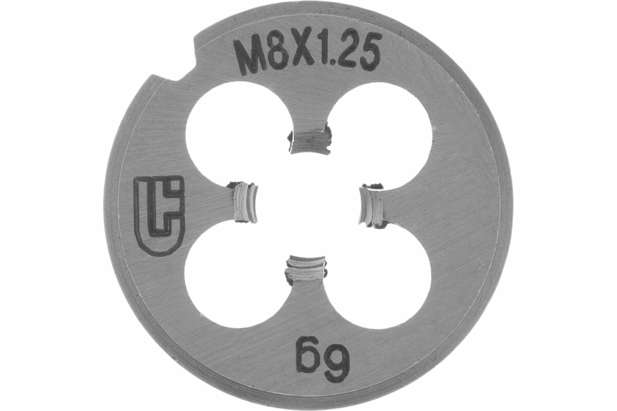 СИБРТЕХ 77020 Плашка резьбовая М8 х 1,25 мм для точной фиксации соединений и монтажа