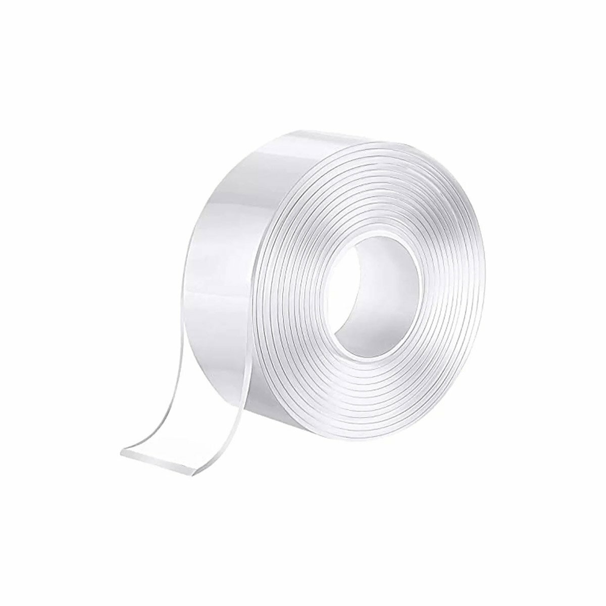 Нано-лента двусторонняя клейкая многоразовая, прозрачная усиленная, 3м, ширина 30 мм (108115)