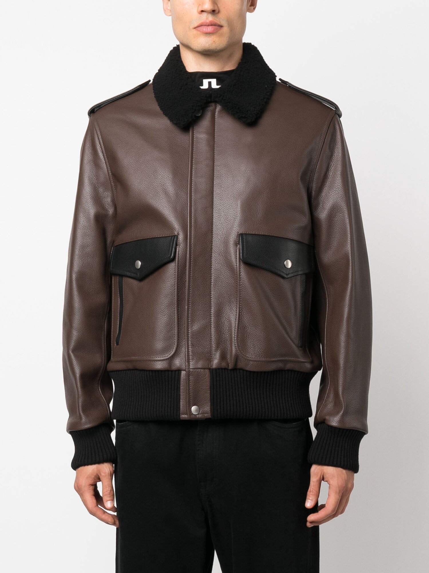 Куртка Palm Angels Racing Aviator, размер 52, brown — фото 1
