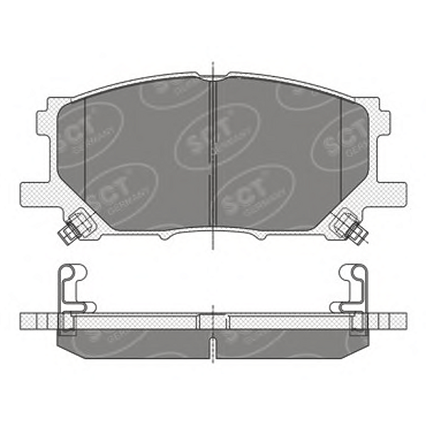 SCT GERMANY sp348 (0446548080 / 0446548100) колод. торм. задн. Lexus (Лексус) rx300 / rx330 / rx350 / rx400h / rx450h 03-10 / toy haперед. ier