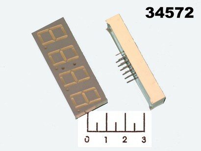 Индикатор CA56-21GWA зеленый 4-х разрядный 14.22мм (0.56") ОА