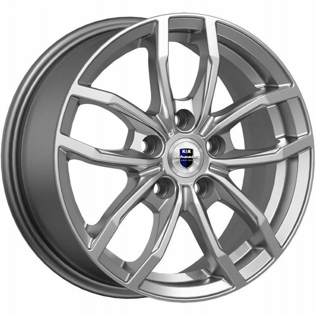 Колесный диск КиК Фрост (КС1048) 6,5x15 5x112 ET43 57,1 Дарк платинум