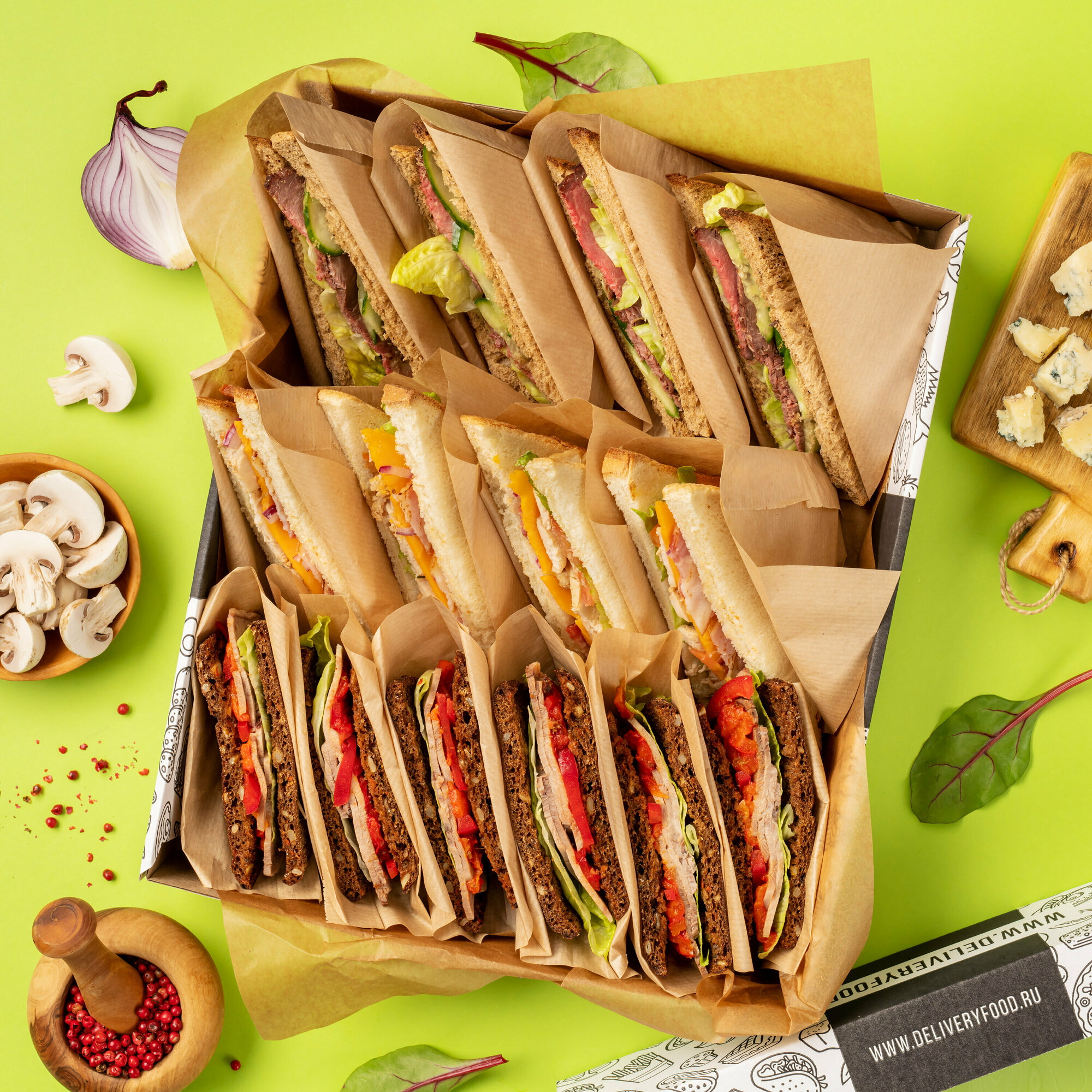 Бокс сэндвичей премиум #1