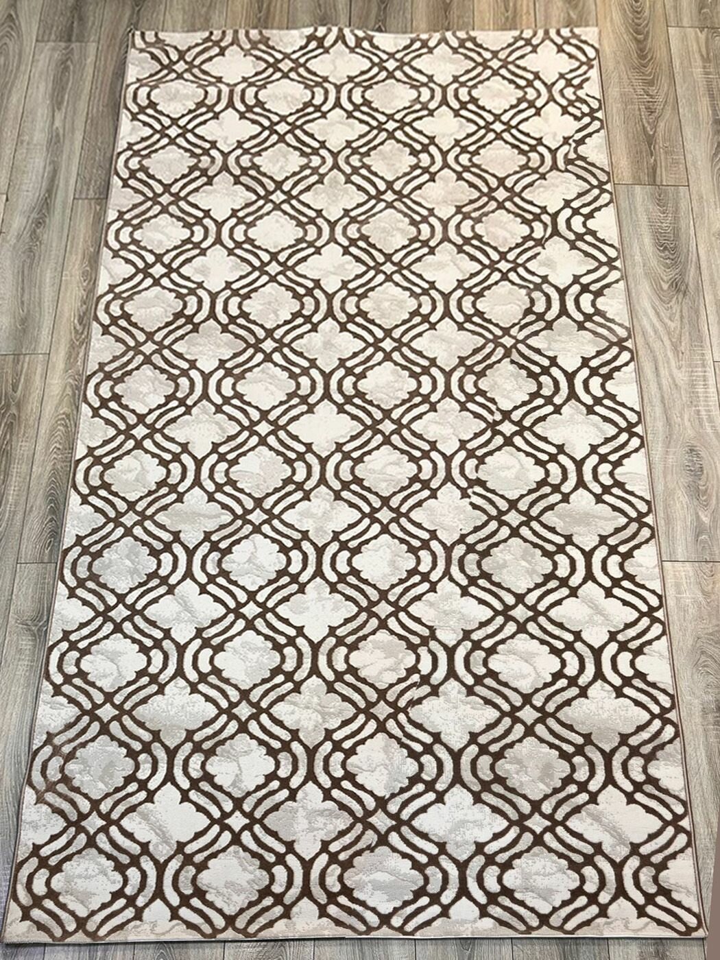 Ковер STAR CARPET Rimma, полиэстер, хит-сет, 150 см x 300 см, бежевый