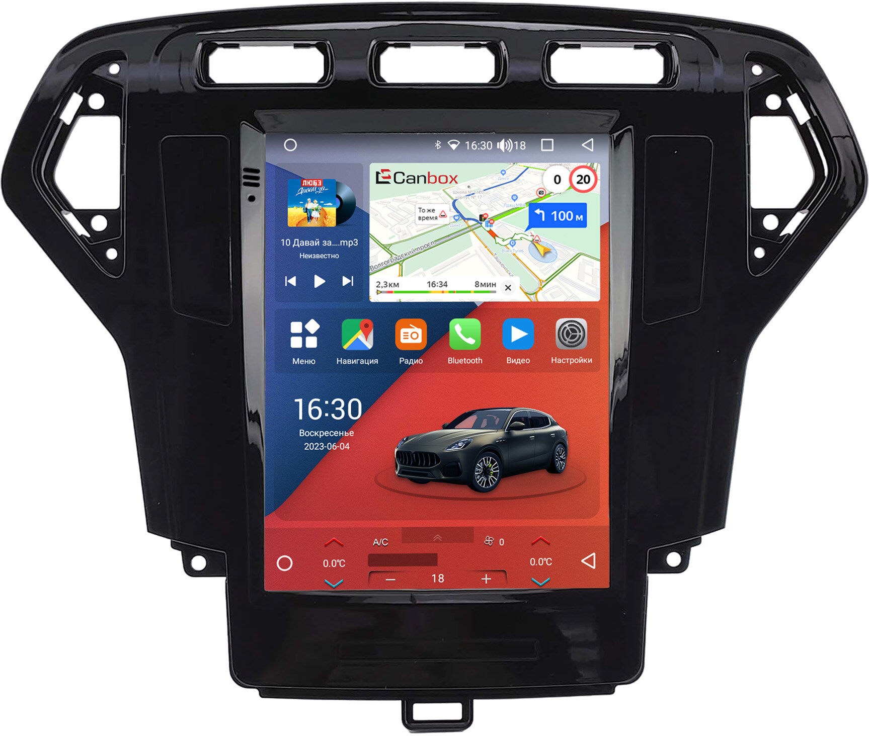 Штатная магнитола Ford Mondeo 4 2006-2010 Canbox H-Line (Tesla) 9.7" 4/64 5623-1312-6 Android 10 (4G-SIM, DSP, QLed)